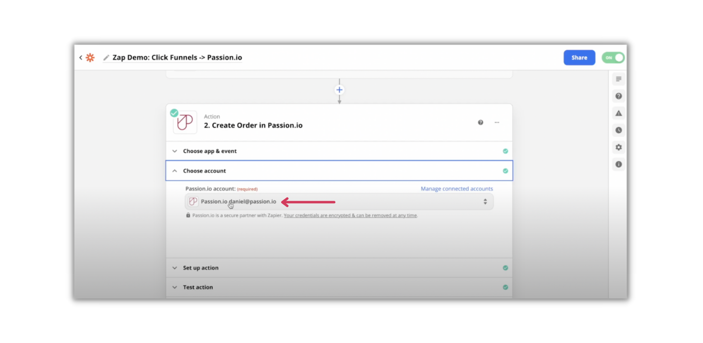 How to connect an external checkout page via Zapier?